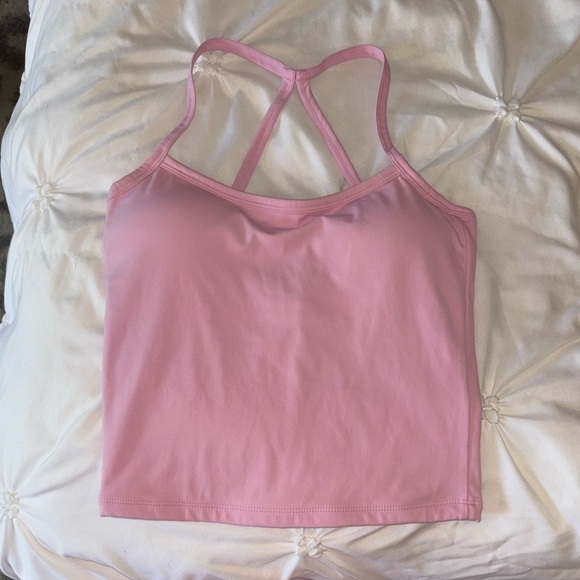 Other | Super Cute Baby Pink Matching Workout Set With Tank Top And ...